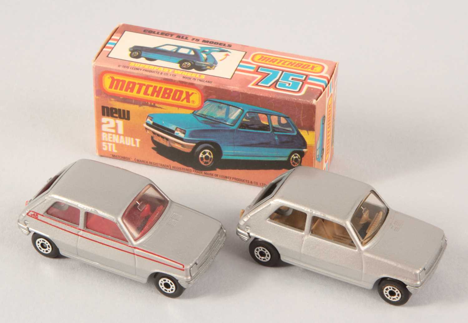 Lot 111 - Matchbox Superfast 2 x 21c Renault 5TL BOTH