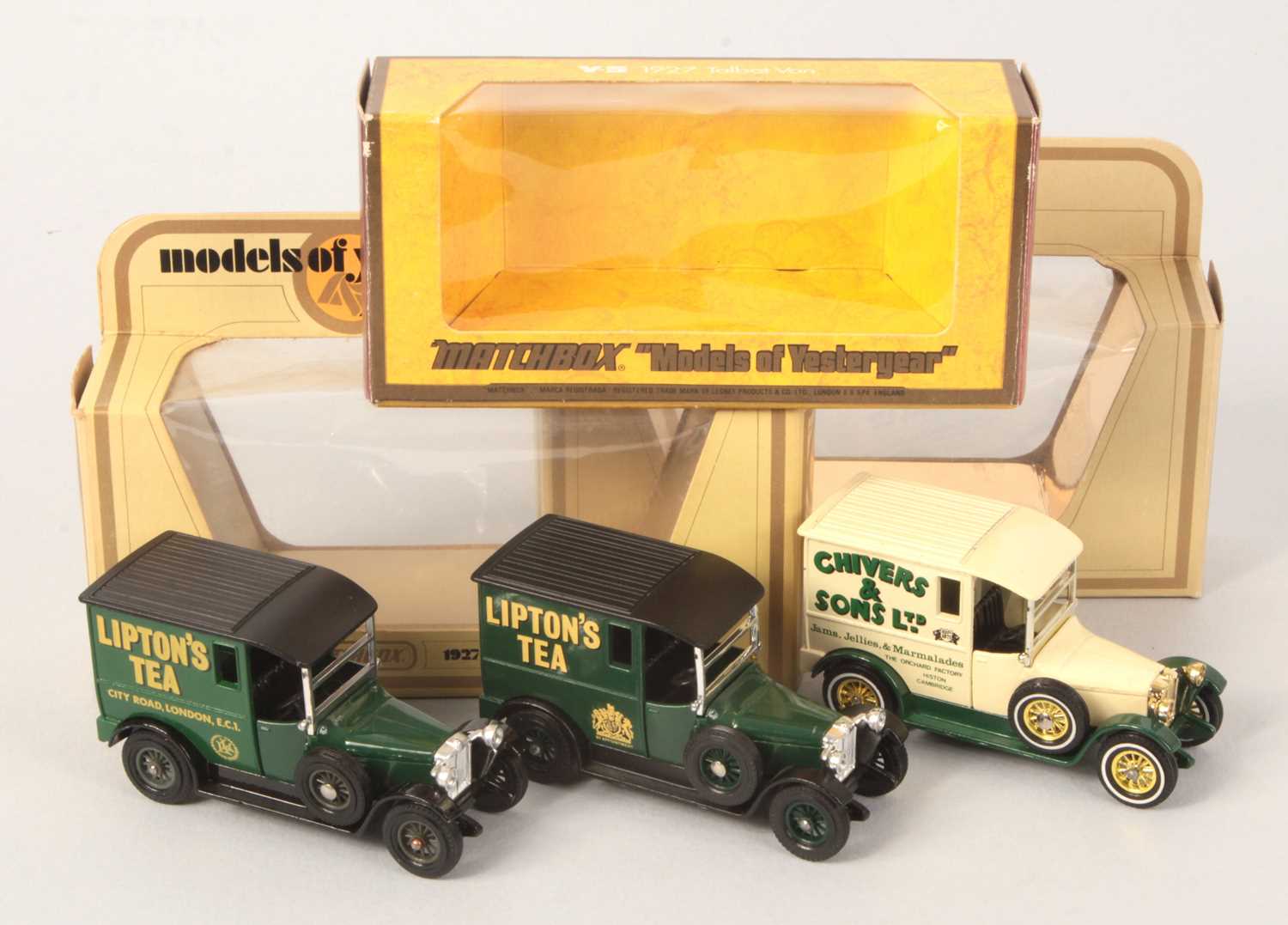 Lot 319 - Matchbox Models of Yesteryear 3 x Y-5 1927