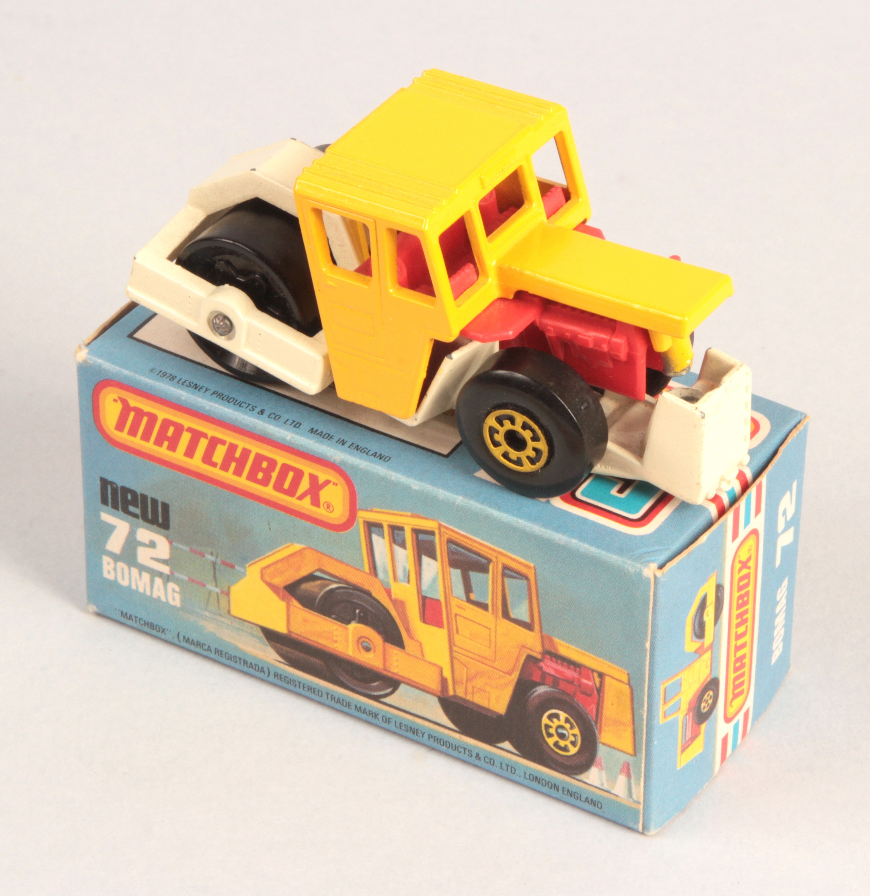 Lot 614 - Matchbox Superfast 72c Bomag Road Roller